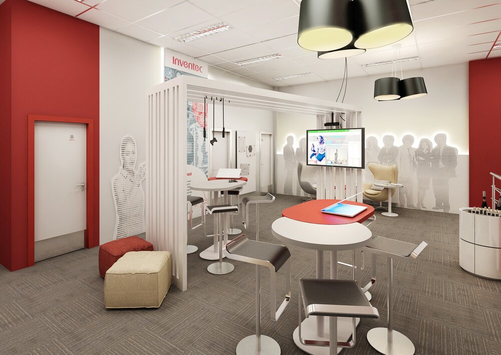 Inventec Brno - corridor and lounge area | AŤÁK DESIGN