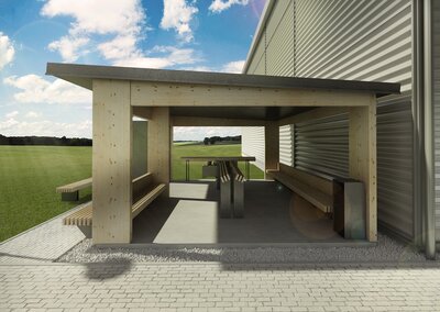Outdoor smoking area | AŤÁK DESIGN