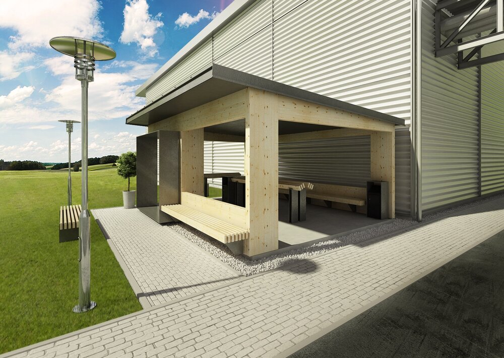 Outdoor smoking area | AŤÁK DESIGN
