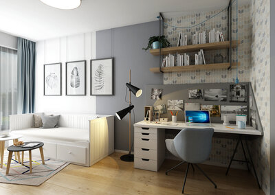 Study room with Ikea furniture | AŤÁK DESIGN