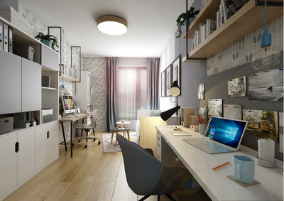 Study room with Ikea furniture | AŤÁK DESIGN