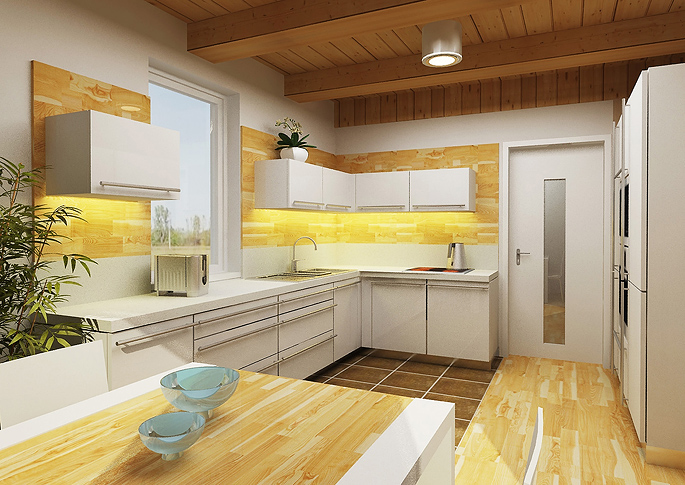 Kitchen in wooden building | AŤÁK DESIGN