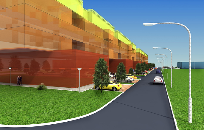 3D Visualization - Study of a polyfunctional house | AŤÁK DESIGN