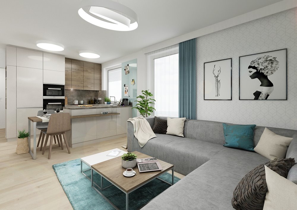 Interior of a small studio for two | AŤÁK DESIGN