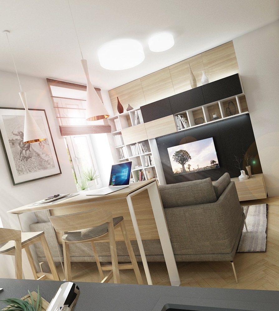 Interior of a small two-room apartment | AŤÁK DESIGN