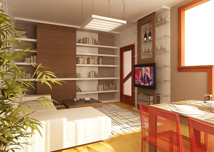 Living room in a panel house | AŤÁK DESIGN