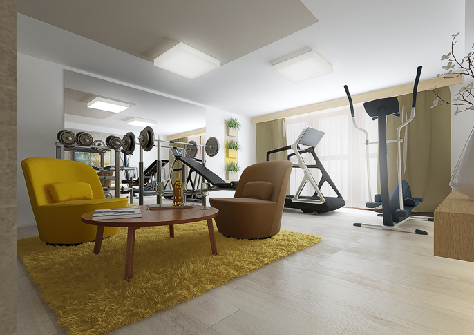 Home gym with sauna | AŤÁK DESIGN