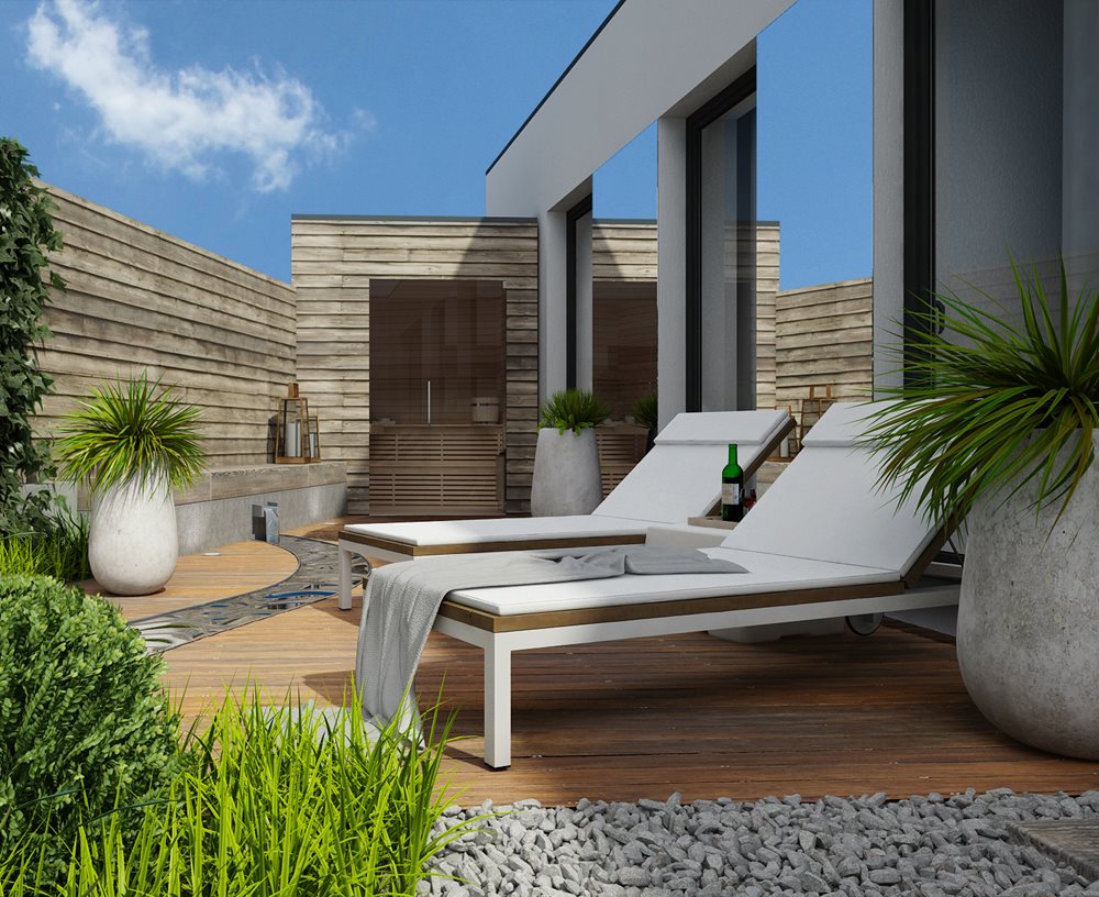 Relaxing terrace in the house on a cliff | AŤÁK DESIGN