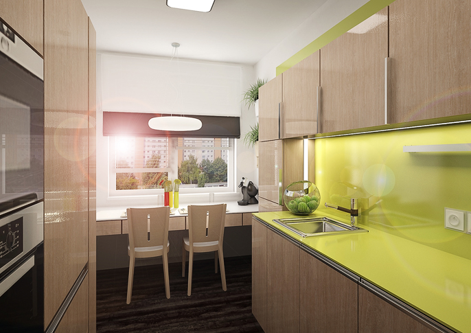 Kitchen in the apartment building | AŤÁK DESIGN