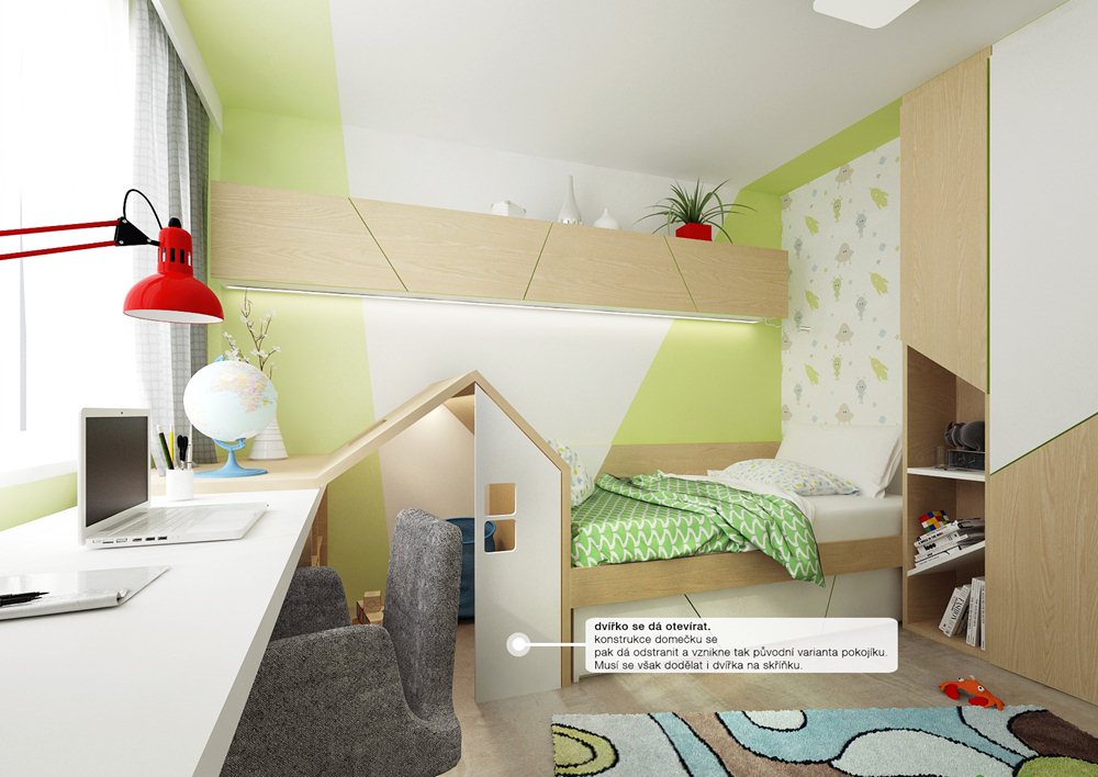 Small house in the children's room | AŤÁK DESIGN