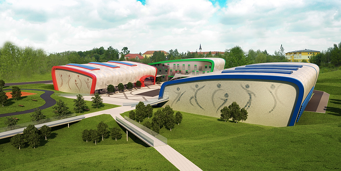 3D Visualization- Sports complex Prague | AŤÁK DESIGN